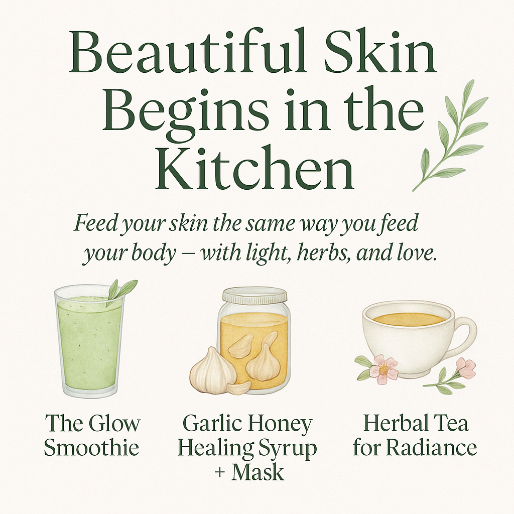 🌸 Beautiful Skin Begins in the Kitchen – The Healing Happy Method